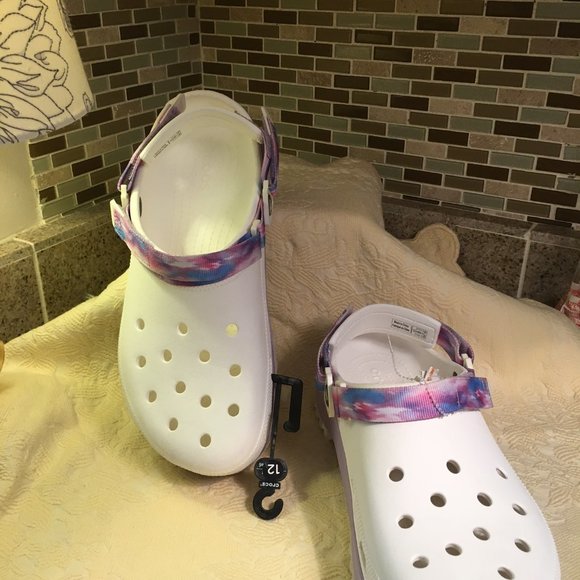 CROCS | Shoes | Nwt Crocs Classic White Purple Hiker Dream Clog Mens 2 ...